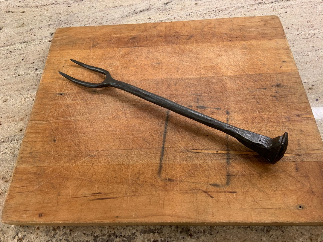 Hand Forged Meat Cooking Fork - Etsy