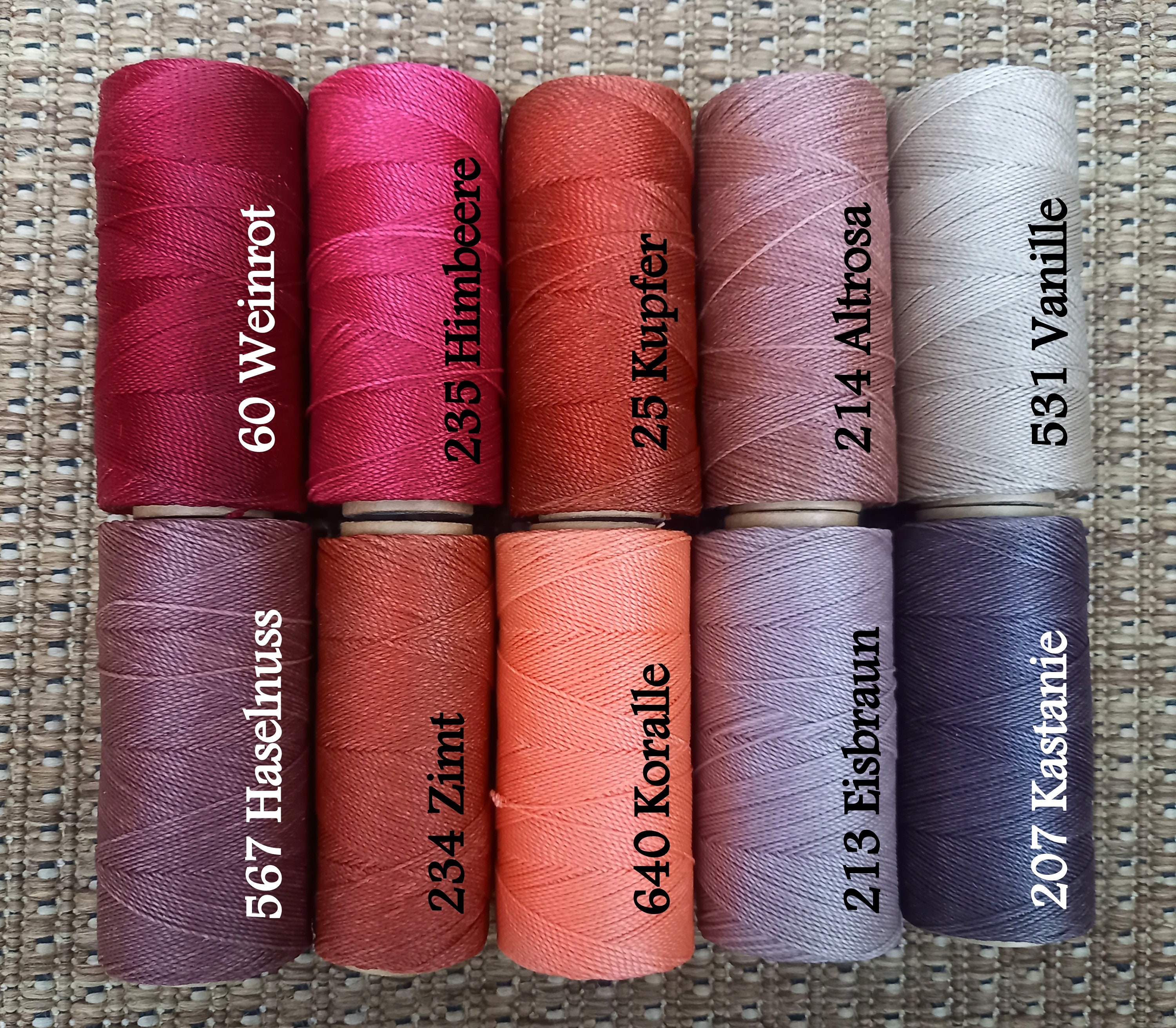 5m /10m /20m 1mm gewachstes Makramee Garn Linhasita Makramee - Etsy Schweiz