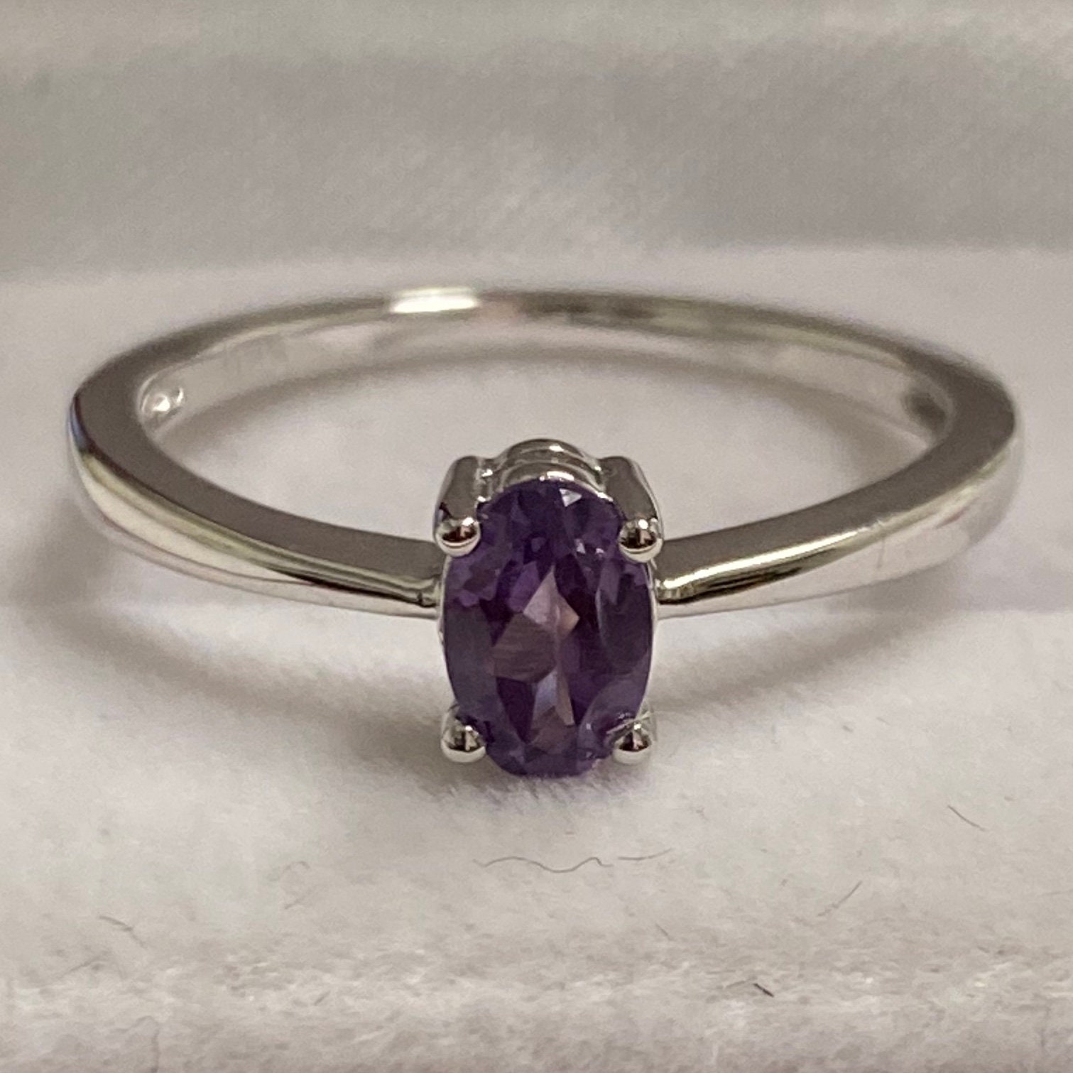 Sterling Silver Alexandrite lab Created Women's Ring AM - Etsy