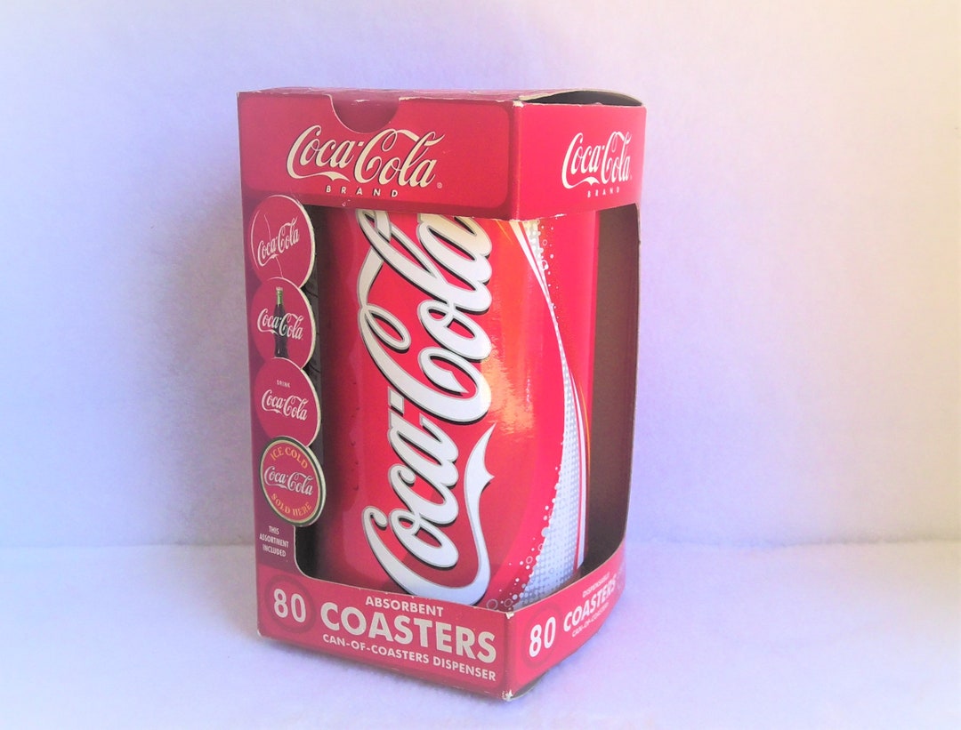 Coca-cola Can Holder Coasters & Box - Etsy