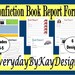 Nonfiction Book Report Forms PRINTABLES ~ Grades 4 - 5 ~ for Class ...