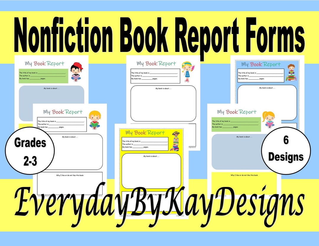 Nonfiction Book Report Forms for Grades 2-3 ~ for Class Rooms ...