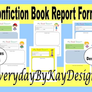 Nonfiction Book Report Forms for Grades 2-3 ~ for Class Rooms ...