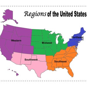 U.S. Geography Map Worksheets PRINTABLE for Elementary School Students ...