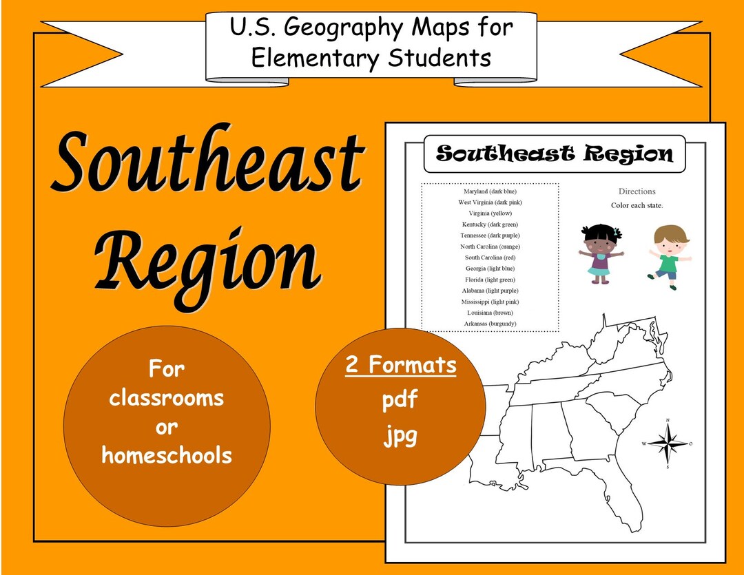 U.S. Geography Maps Worksheets PRINTALBES for Elementary School ...
