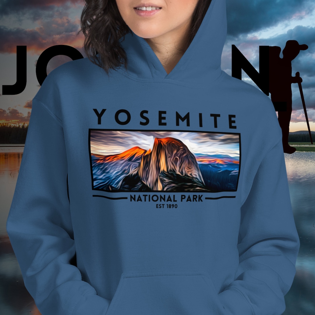 Yosemite Hoodie Featuring Yosemite National Parks Half Dome - Etsy