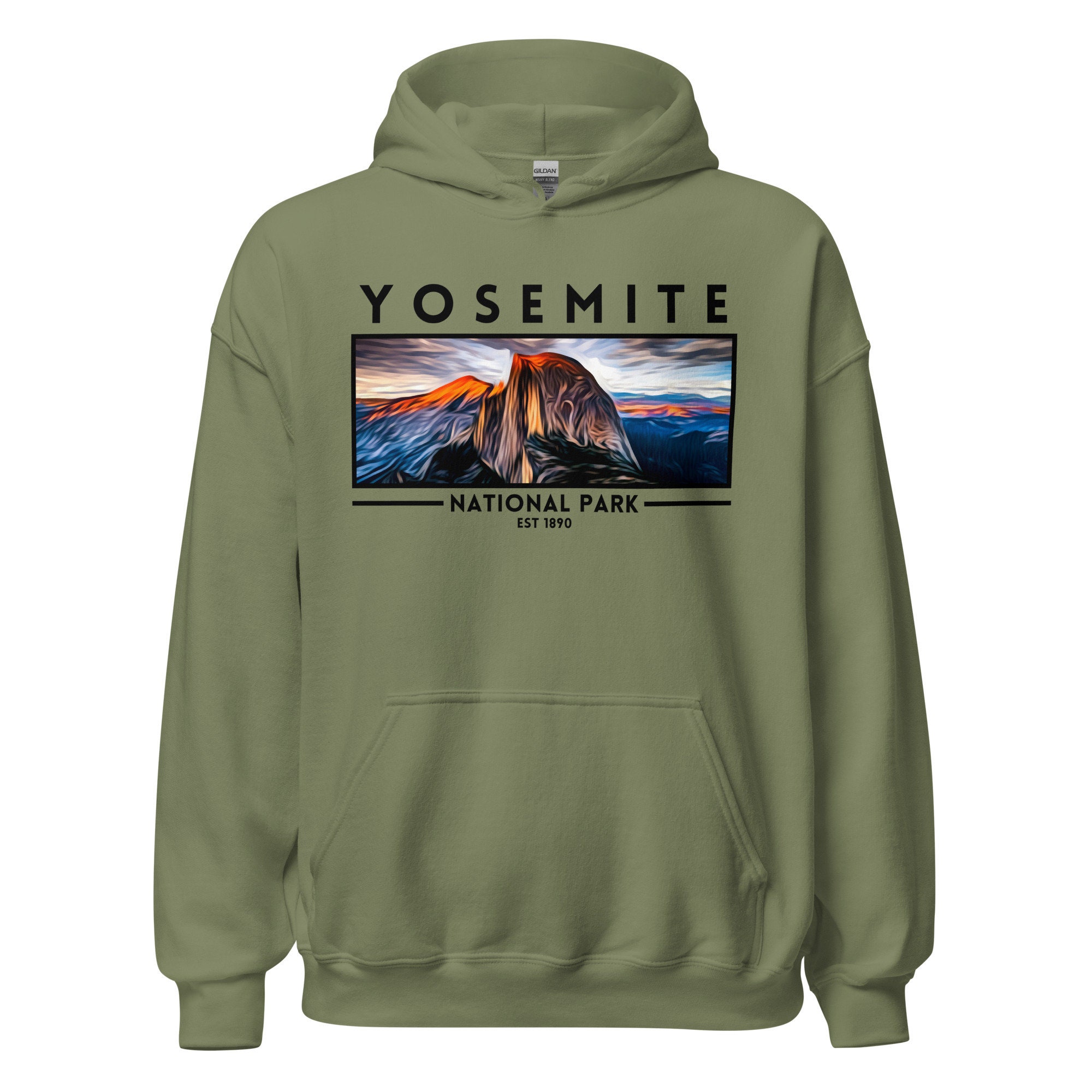 Yosemite Hoodie Featuring Yosemite National Parks Half Dome - Etsy