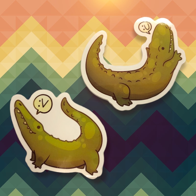 Crocodile Stickers - Etsy