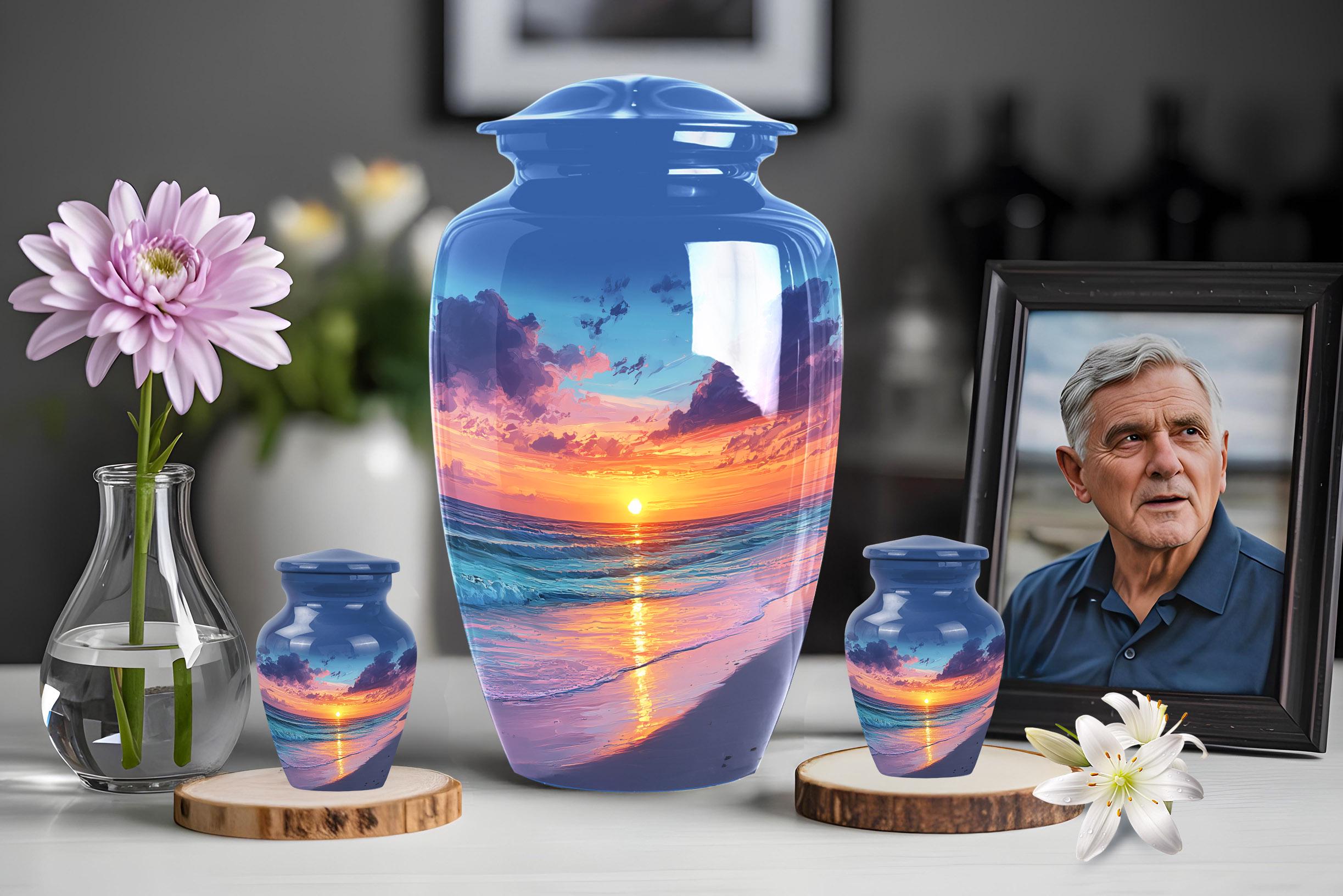 Cremation Urn for Human Ashes Adult Male Female – Large Memorial Urn ...