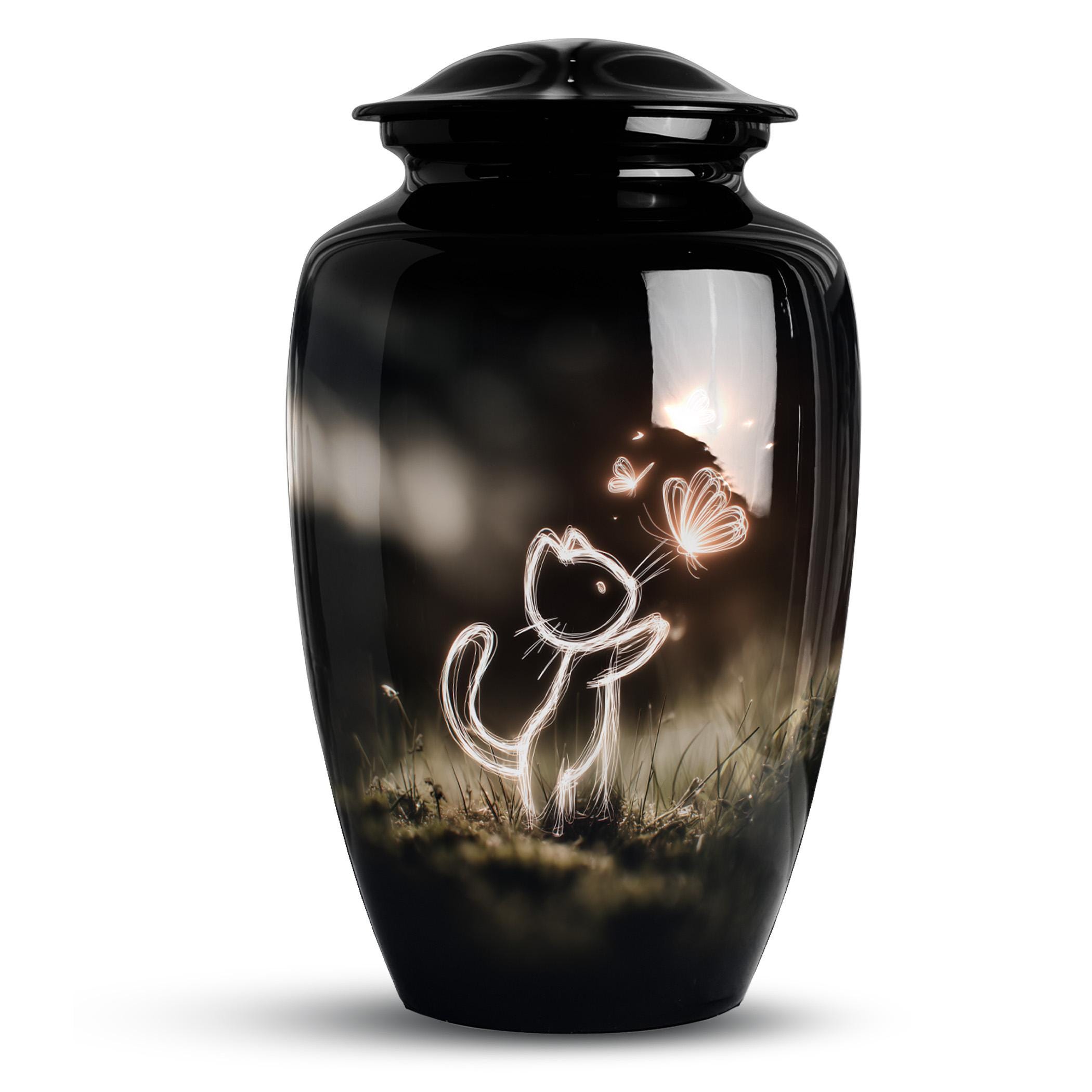 Custom Large Cat Urn for Ashes – Personalized Cat Cremation Urn ...