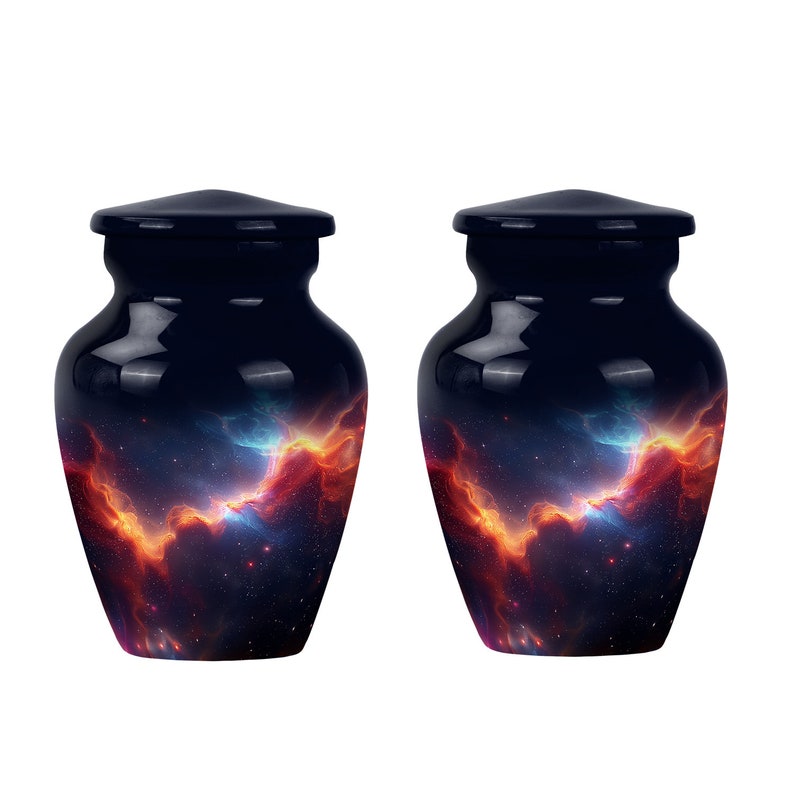 Galaxy Nebula Urn for Human Ashes- Cosmic Memorial Urn, Ashes Keepsake ...