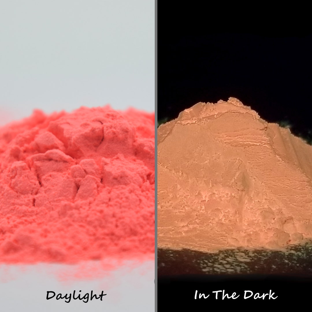 Red Glow Powder Glow in the Dark Pigment Strontium Aluminate Water ...