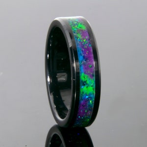 Deep Space Glow Band Ring | Blue Band Ring | Sci-fi Fan Ring | Outer ...