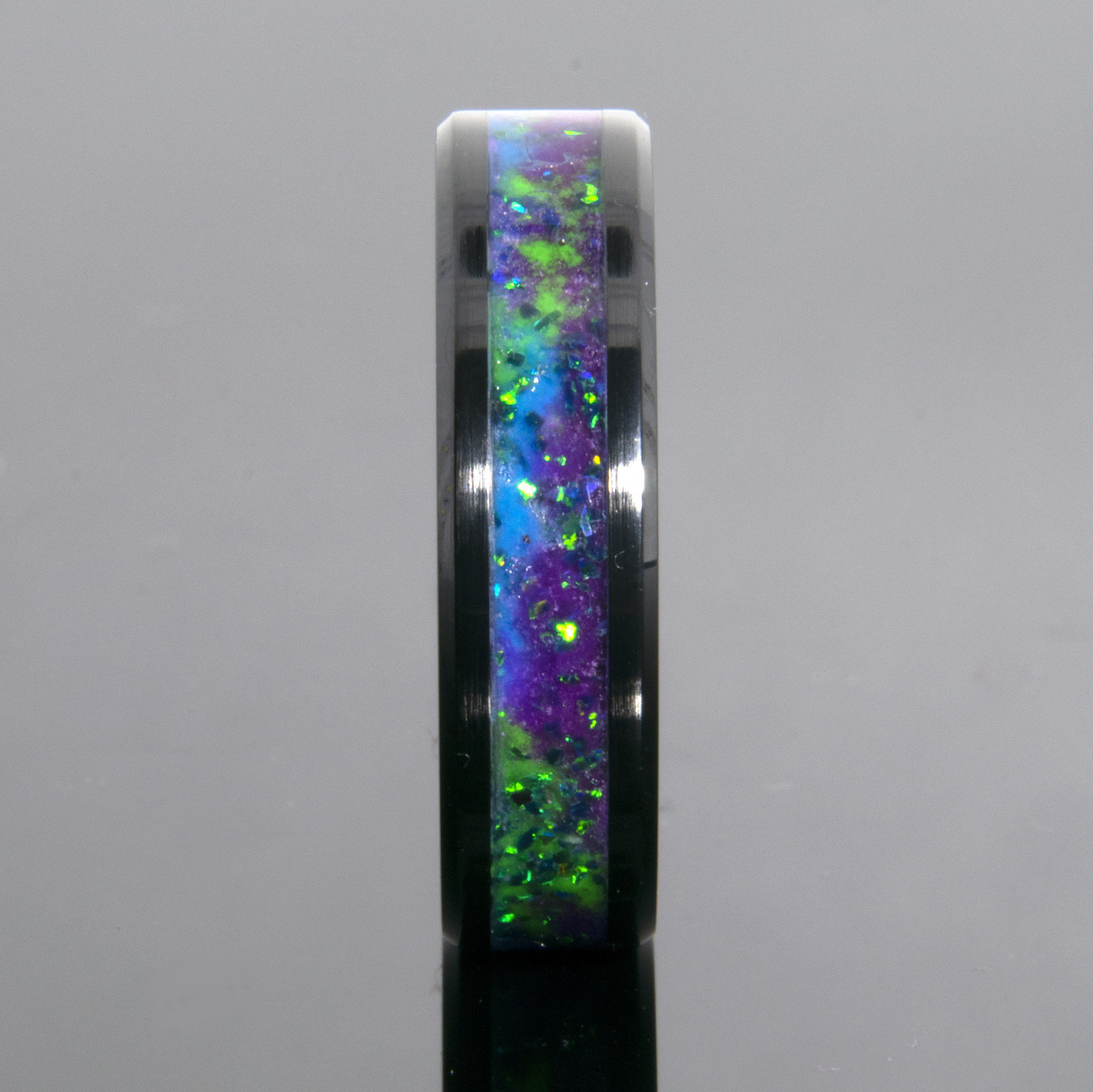 Deep Space Glow Band Ring Blue Band Ring Sci-fi Fan Ring - Etsy