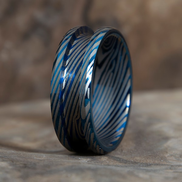 Damascus Ring - Etsy