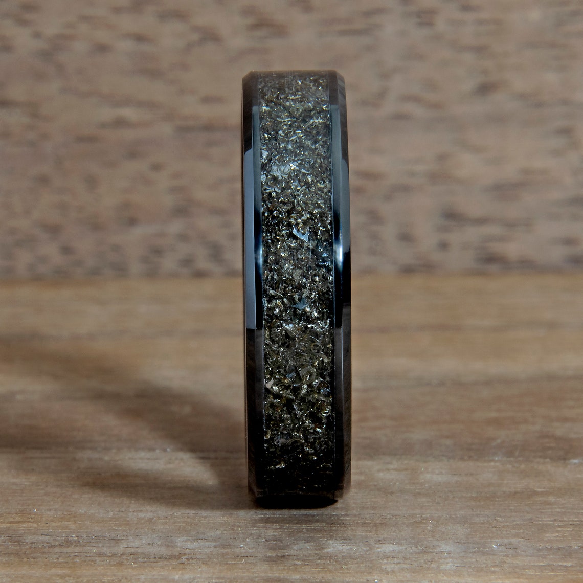 Black Meteorite Ring Meteorite Ring Meteorite Wedding Band - Etsy