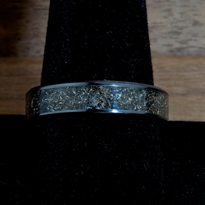 Black Meteorite Ring Meteorite Ring Meteorite Wedding Band - Etsy