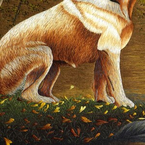 Finished Embroidery Artwork unframed Proud Labrador Dog Design by ...