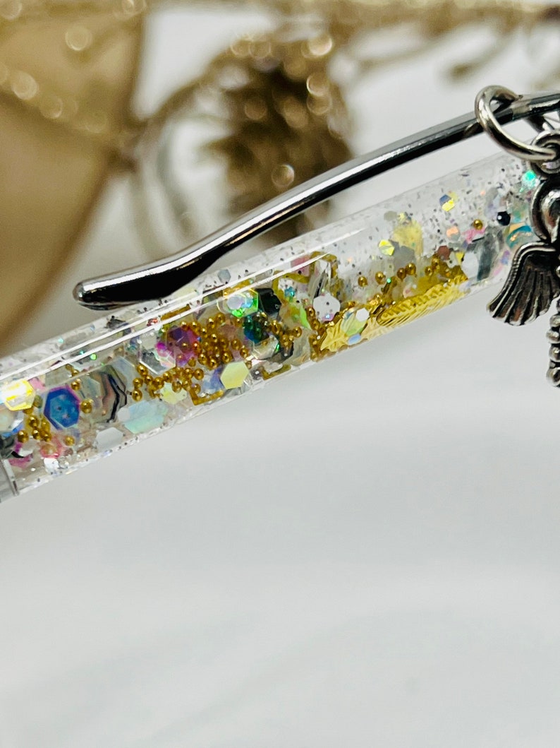 Angel Float Pen. Beautiful Guardian Angel Snow Globe Glitter - Etsy