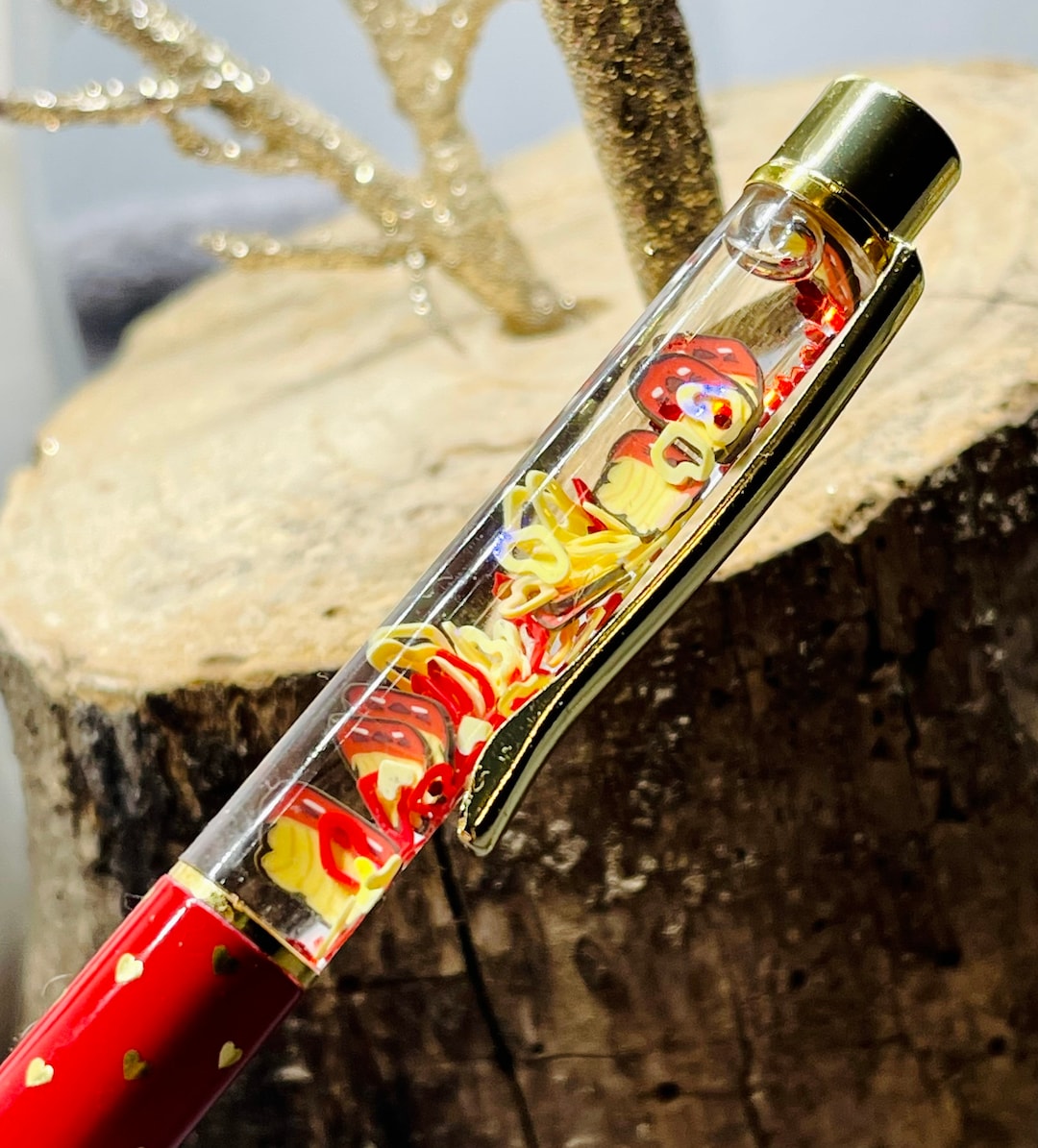 French Fries Float Pen. Food Favorites Snow Globe Glitter Pen. Fry ...