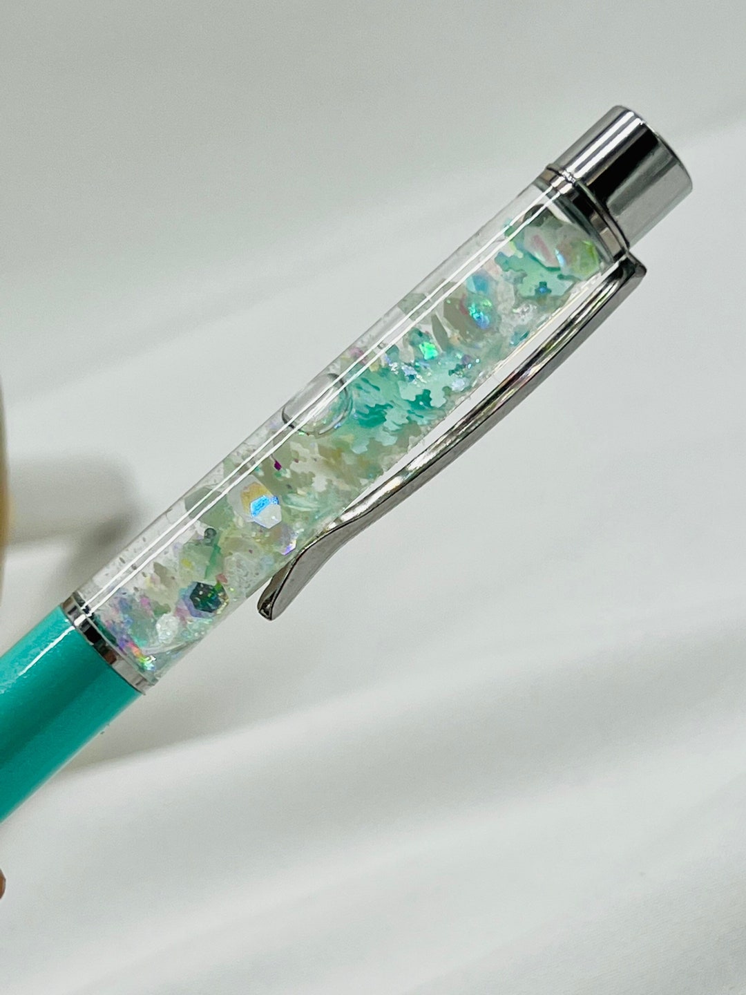 Frozen Snowflakes Float Pen. Icy Blue Winter Glow in the Dark Snow ...