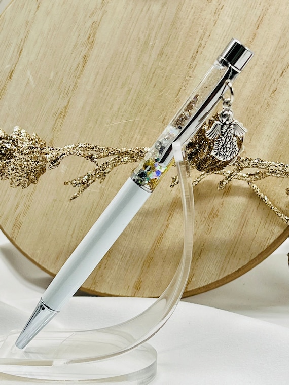 Angel Float Pen. Beautiful Guardian Angel Snow Globe Glitter - Etsy
