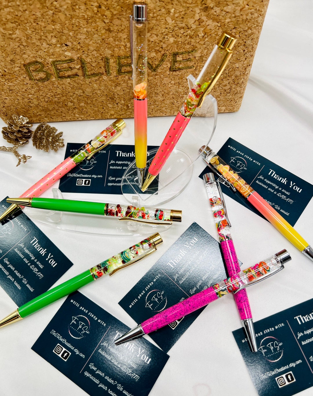 Summer Vacation Float Pens. Ice Cold Summer Smoothies & Treats Snow ...