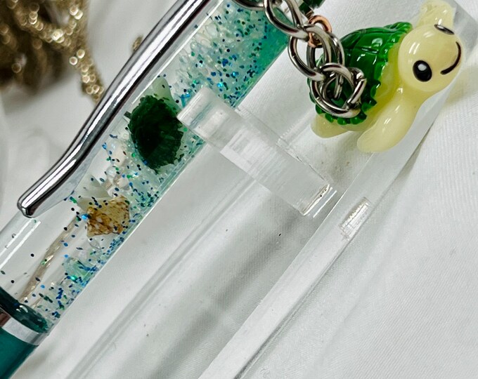 Kawaii Turtle Float Pen. Adorable Pen Pet Turtle Lovers Snow Globe Pen ...