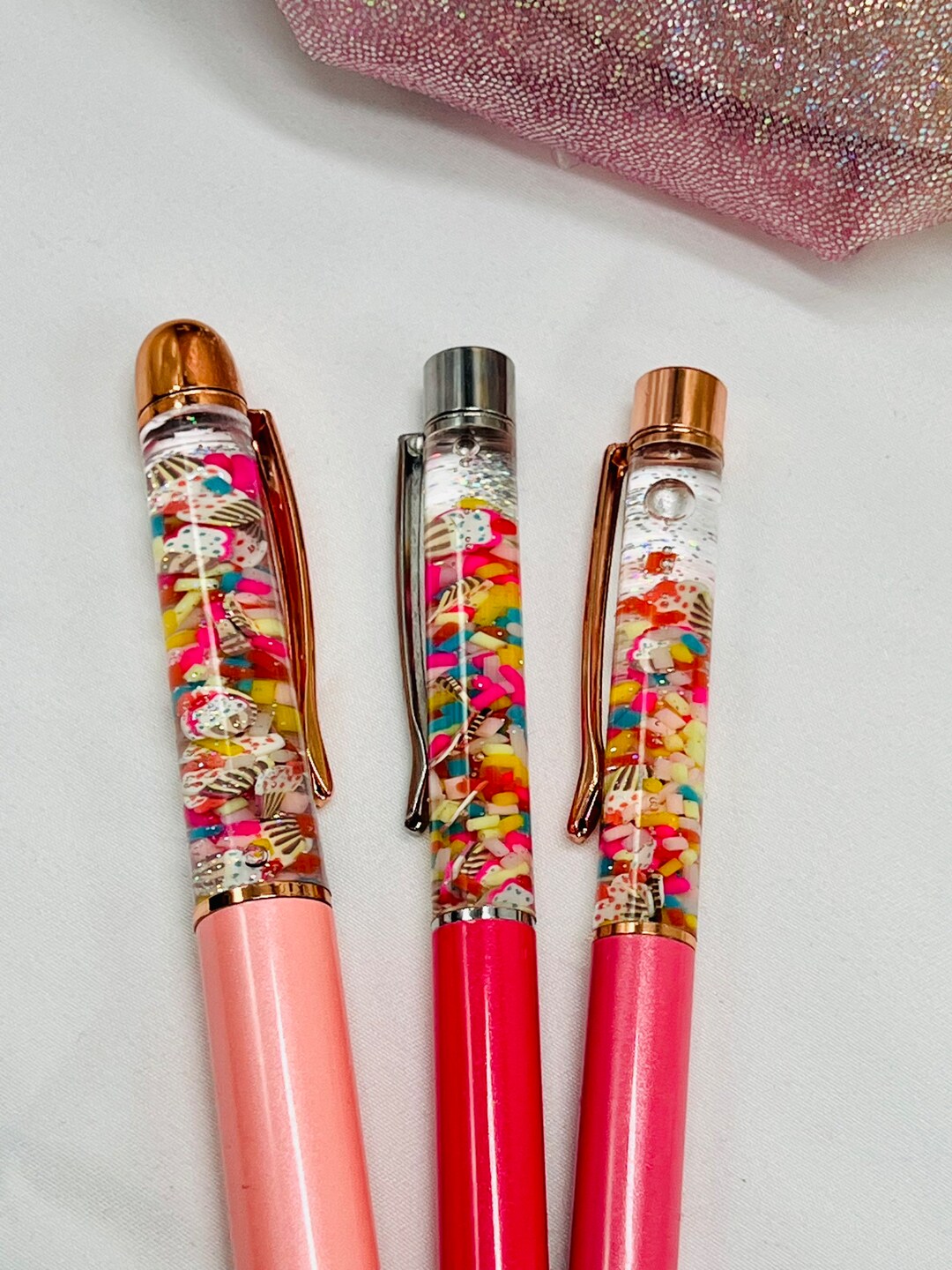 Cupcakes and Sprinkles Float Pen. Sweet Treats Snow Globe Shaker Pen ...