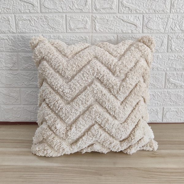 White Textured Pillow - Etsy