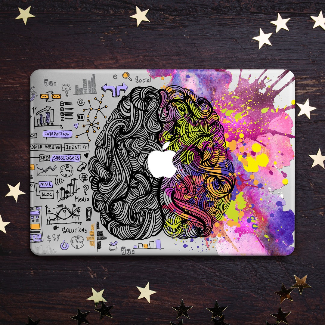Left and Right Brain Design MacBook Pro 16 15 14 13 2023 Science Art ...
