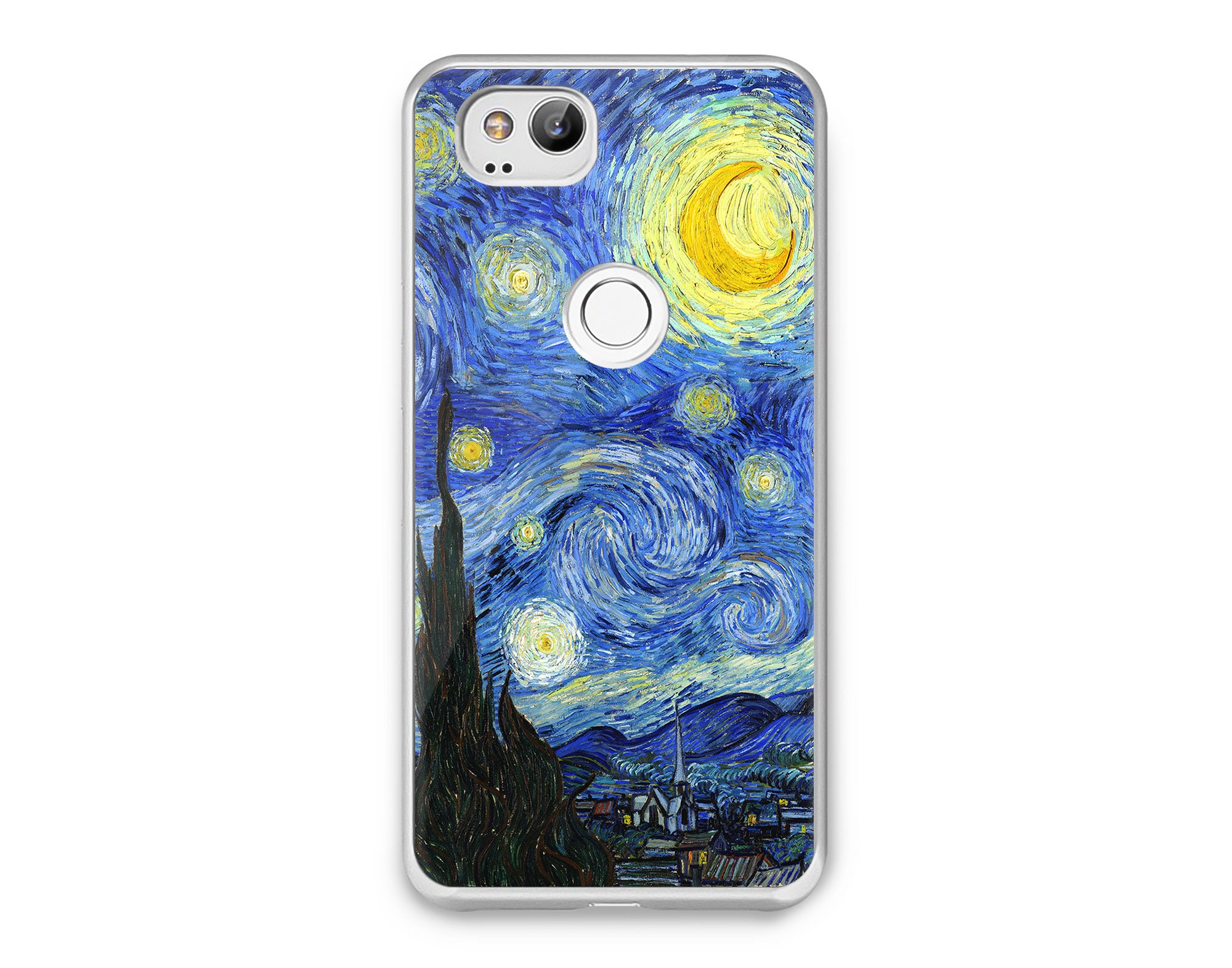 Van Gogh Starry Night Phone Case - Clear Silicone, Fits Most Models - Etsy