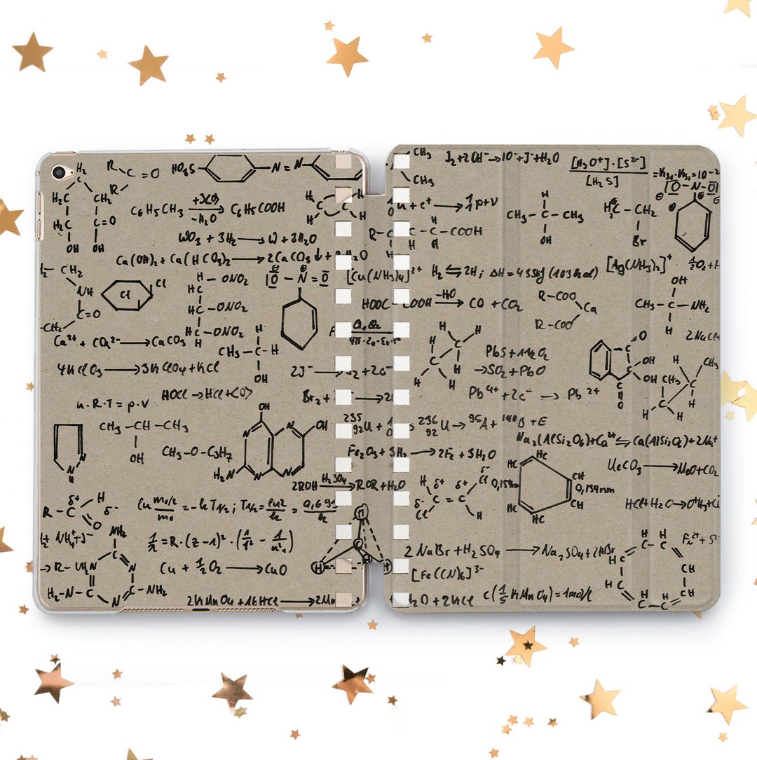Notebook on Chemistry iPad Air 3 4 5 11 13 Cover Formulas Case iPad ...