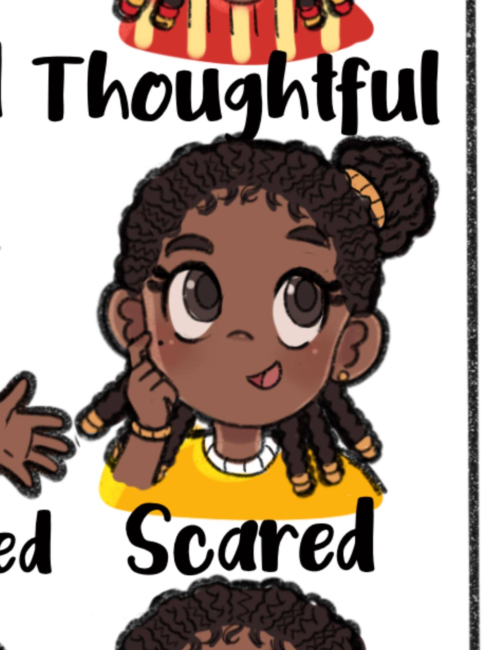 Colorful Children's Emotions Poster | Cute Digital Print Featuring a ...