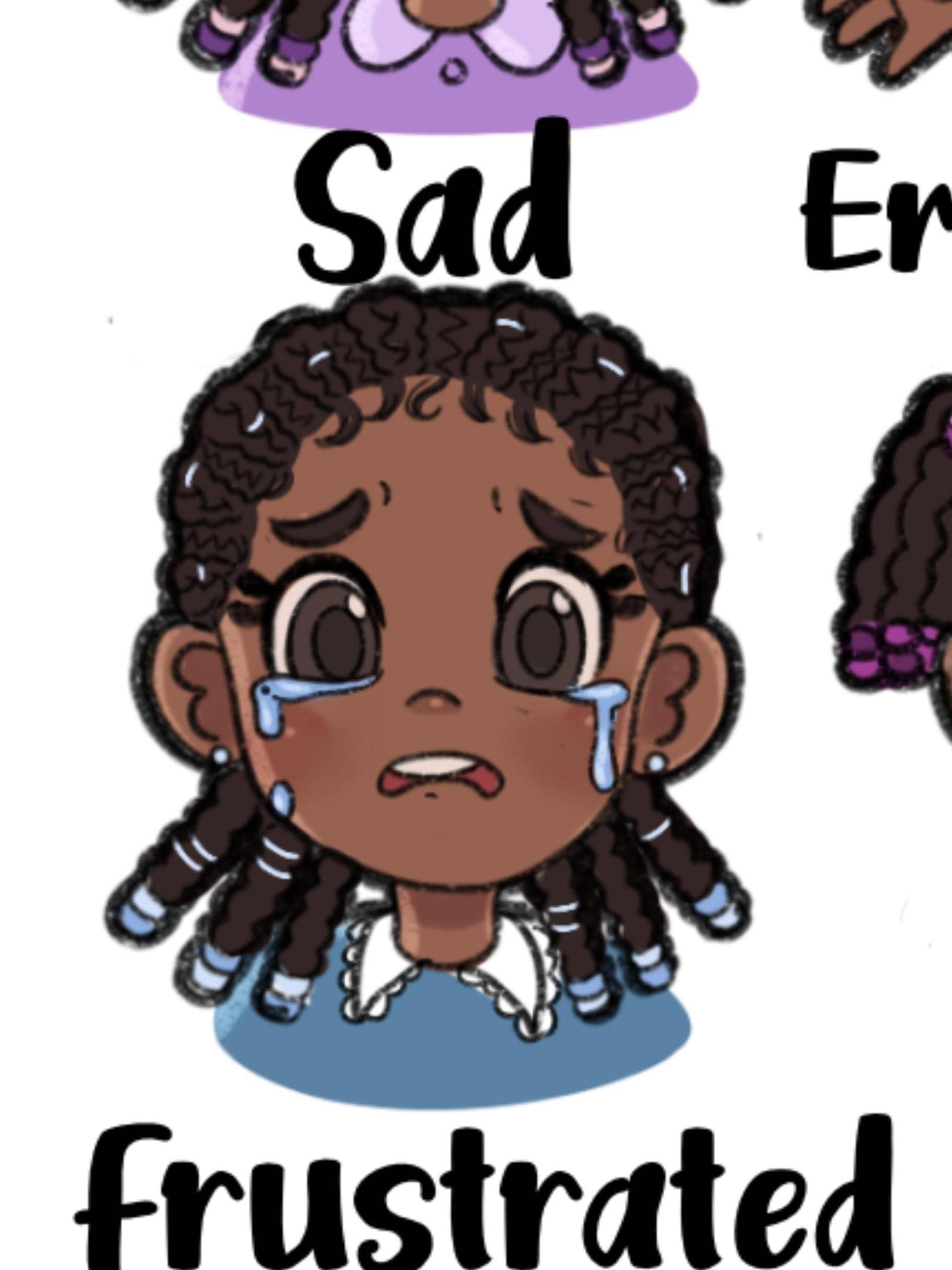 Colorful Children's Emotions Poster | Cute Digital Print Featuring a ...