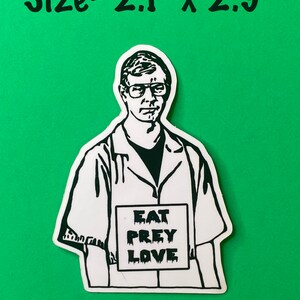 Jeffrey Dahmer Waterproof Vinyl Sticker Serial Killer Decal - Etsy