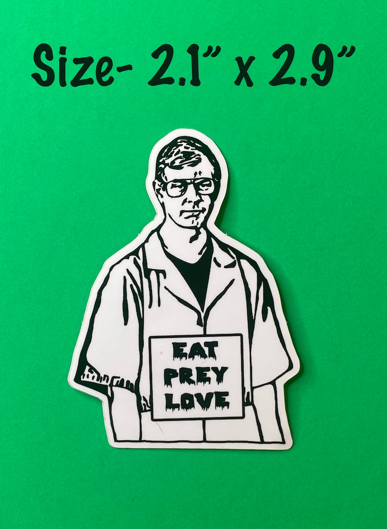 Jeffrey Dahmer Waterproof Vinyl Sticker Serial Killer Decal Sticker for ...