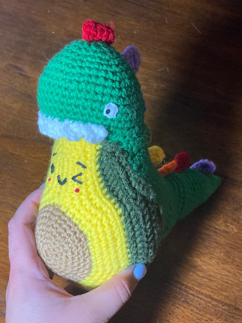 CROCHET PATTERN Sensory Avocadosaurus - Etsy