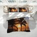 Coconut Tree Duvet Cover Set With Pillowcases, Sunrise & Sunset Beach ...