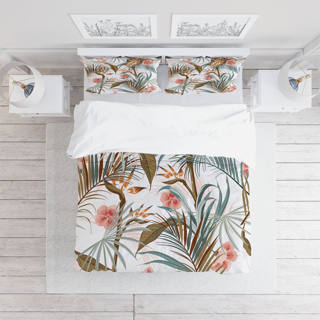 Bird of Paradise Duvet Cover Set, Bedding Set, Comforter Cover W ...