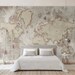 Vintage Old World Map Beige Wallpaper Wallpaper Mural - Etsy