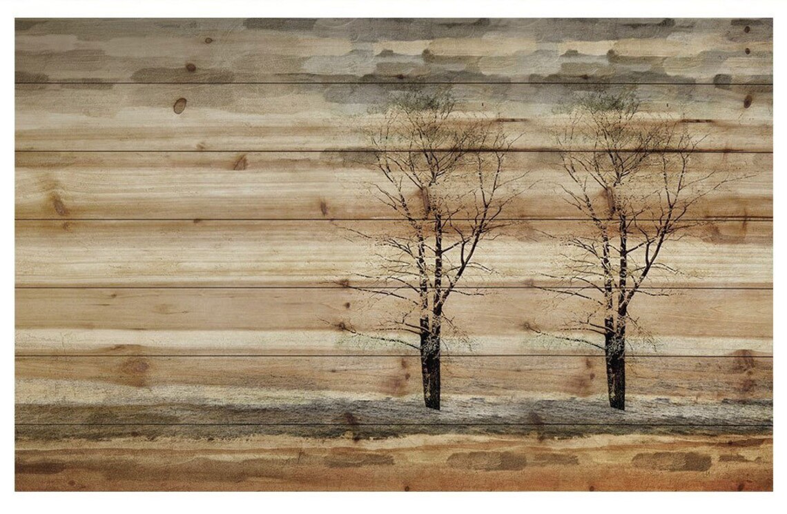 Rustic Wood Grain Panels 3D Wallpaper Wallpaper Mural - Etsy
