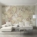 Vintage Old World Map Beige Wallpaper Wallpaper Mural - Etsy