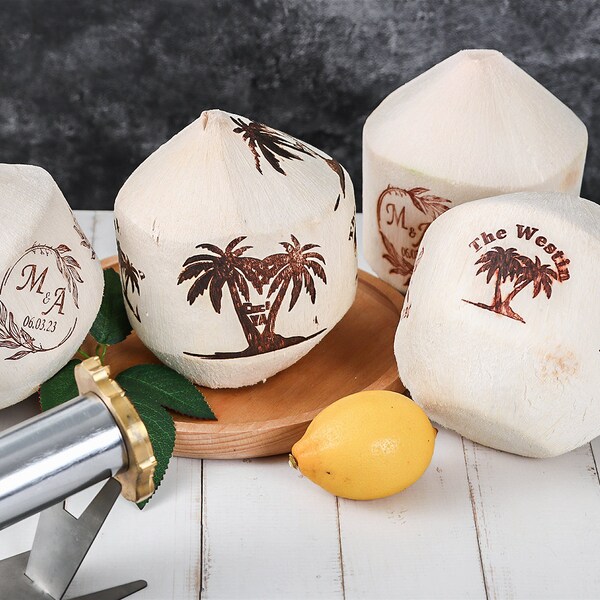 Coconut Stamp - Etsy