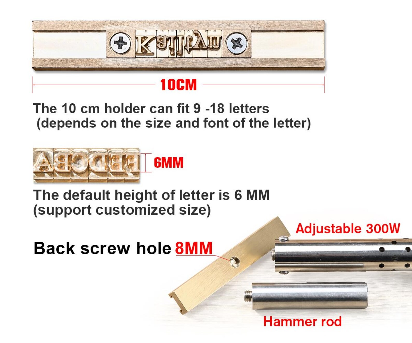 26 Interchangeable A-Z Alphabet Letter Stamp, Custom Alphabet Letter ...