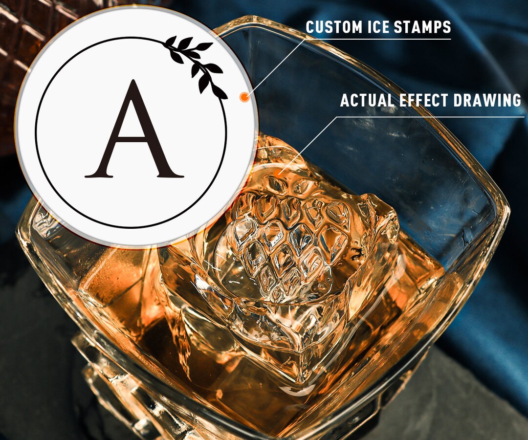 Personalized Ice Stamp ,bar Ware Logo Ice Cubes Stamp , Branding Stamp ...