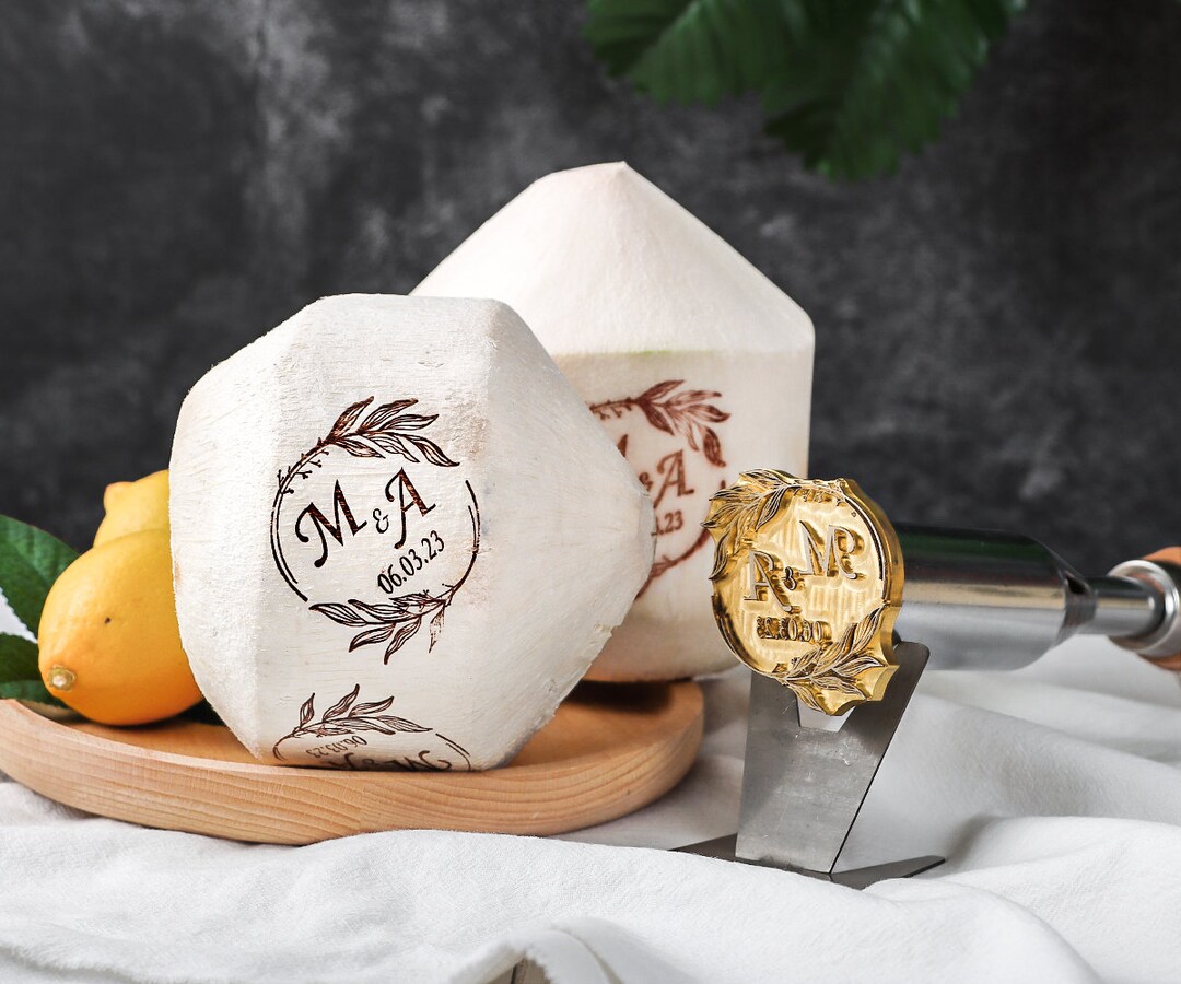 Custom Flame Heated Brand Iron, Custom Coconut Brand Stamps , Iron Gift ...