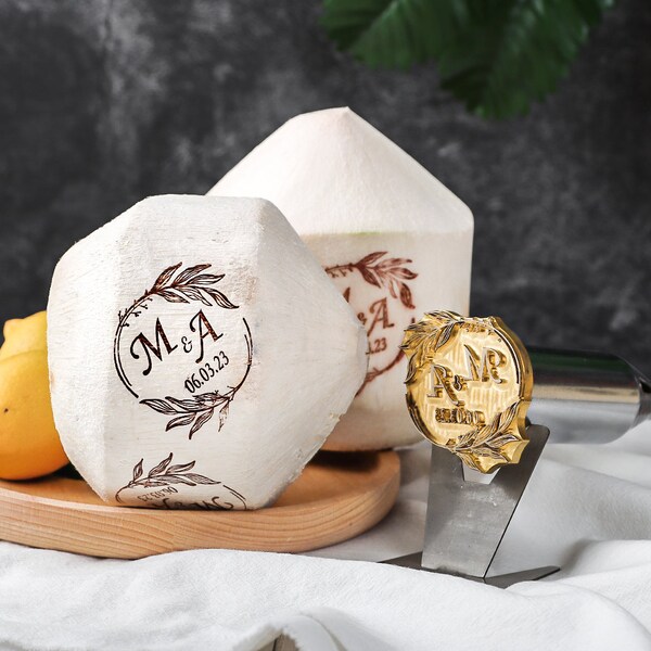 Coconut Stamp - Etsy