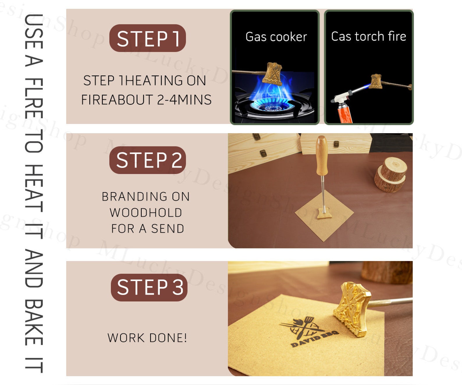 Custom Food Branding Iron Meat Branding Iron for Food - Etsy