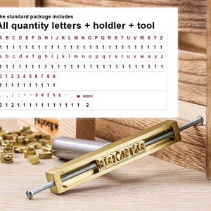 Alphabet Interchangeable Char Embossing Leather, 26 Interchangeable A-Z ...